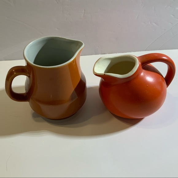 Kitchen | Vintage Orange Tilted Creamer Pitcher And Bonus | Poshmark